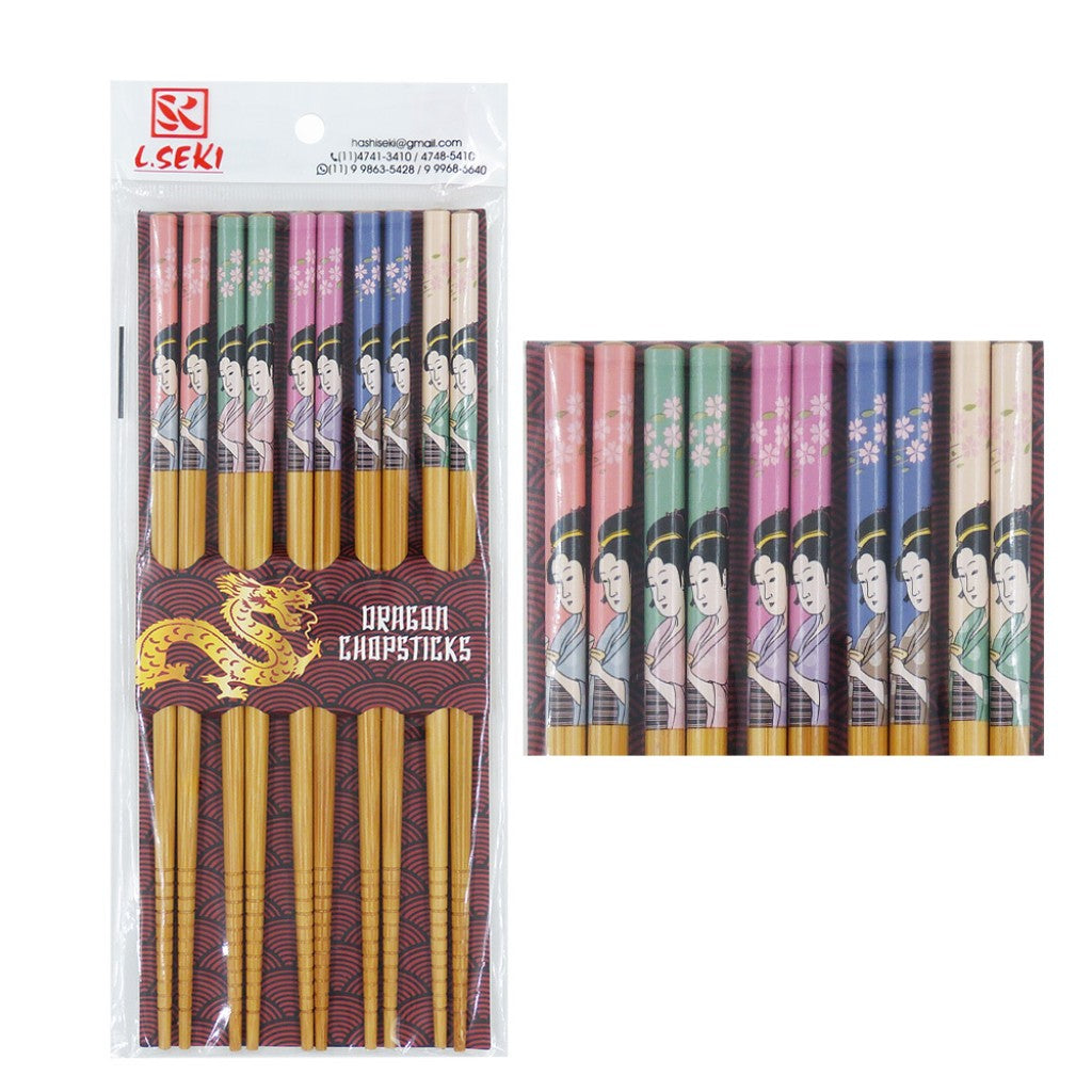 Hashi Lunto Gueixa A com 5 Pares L. Seki – Empório Daruma